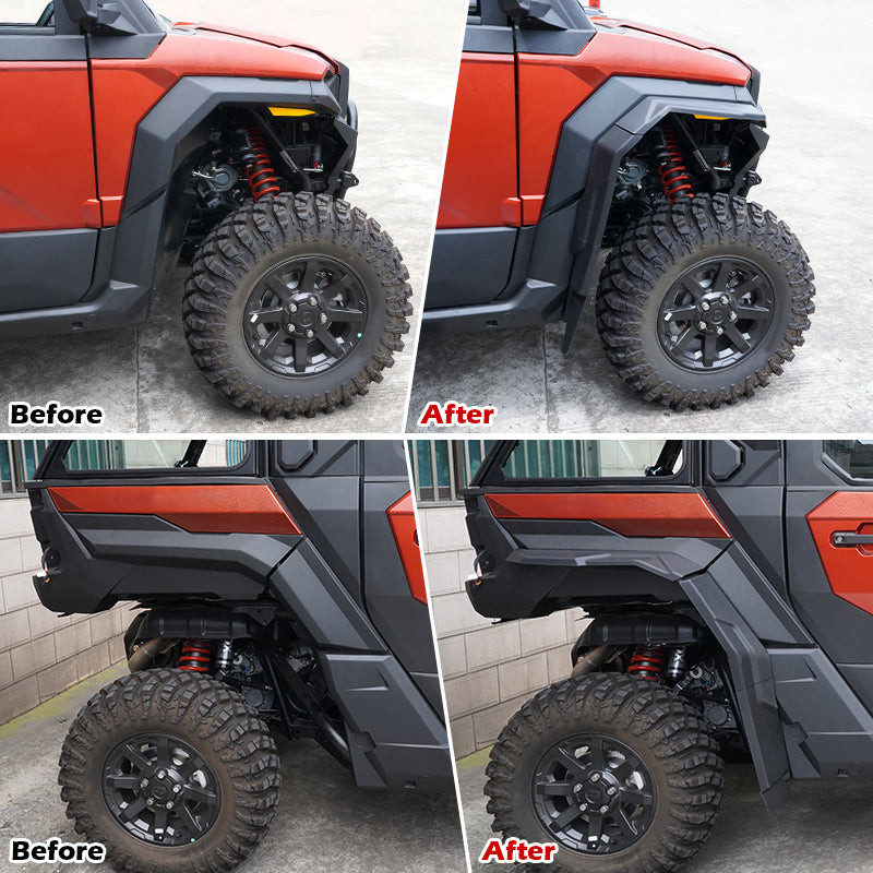 Polaris XPEDITION XP/ADV Front & Rear Fender Flares by Kemimoto B0103 ...