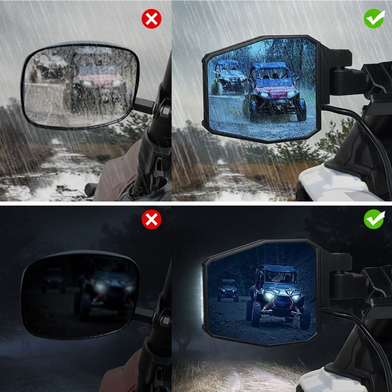 Enhance Your Ride Polaris Xpedition Utv Side Mirrors With Led