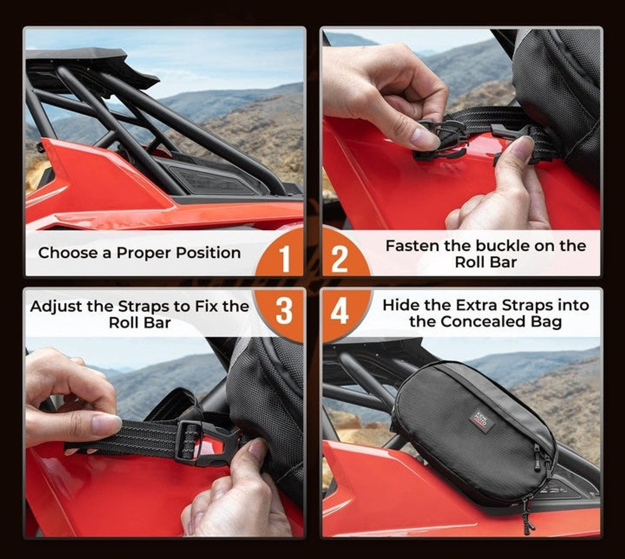 Convenient Storage Solution Polaris Xpedition Drive Belt Bag With