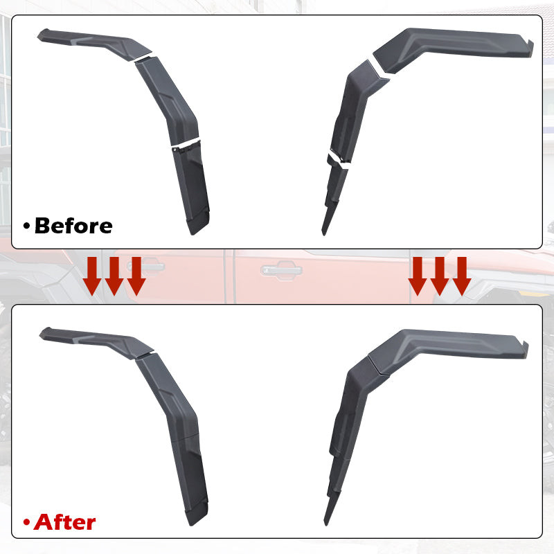 Polaris XPEDITION XP/ADV Front & Rear Fender Flares by Kemimoto B0103 ...