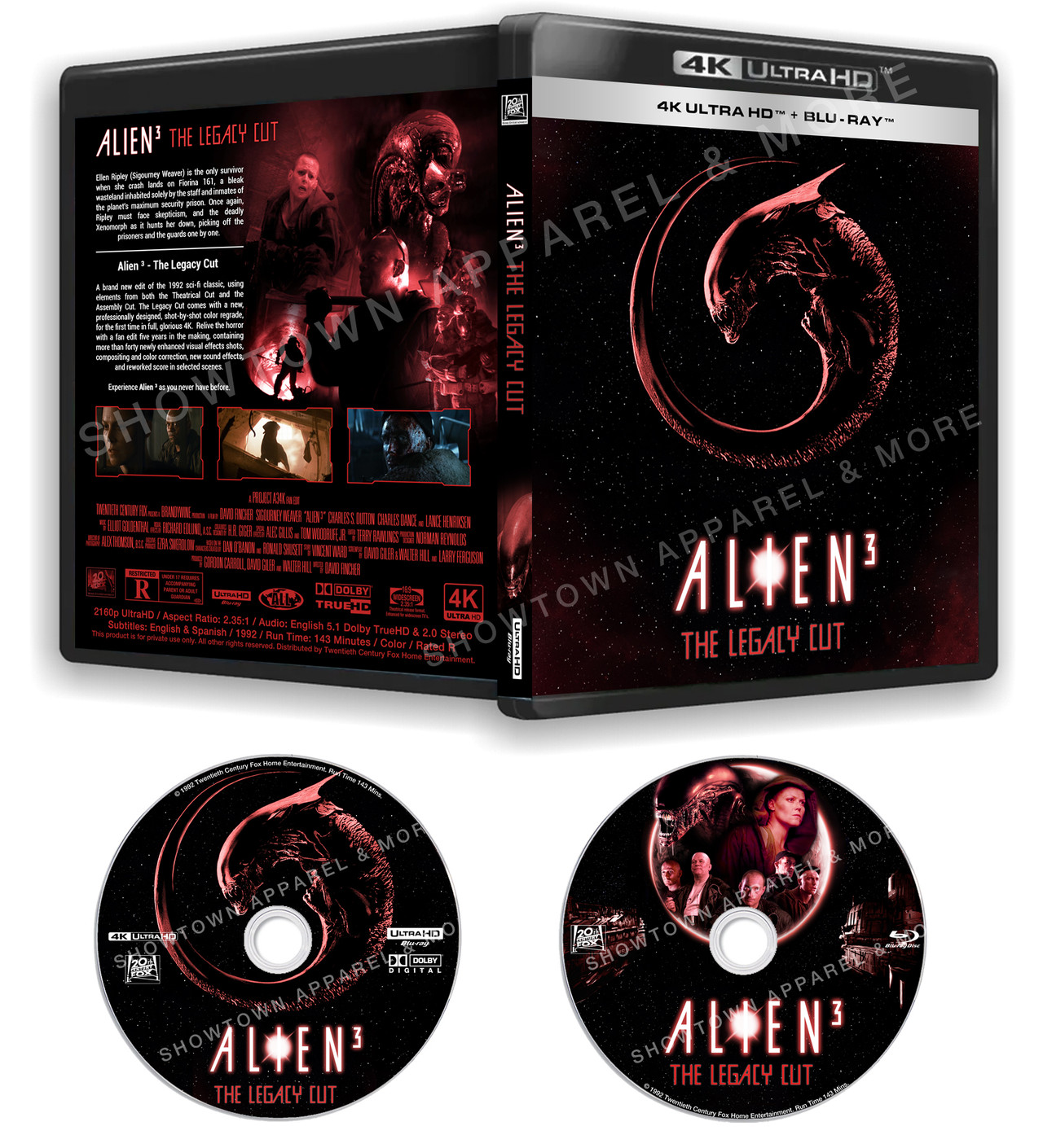 Alien 3 The Legacy Cut (Fanedit) 4K UHD & Blu-ray Combo