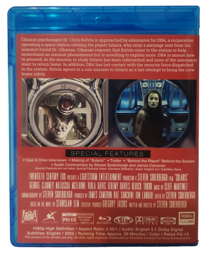 solaris soderbergh blu ray