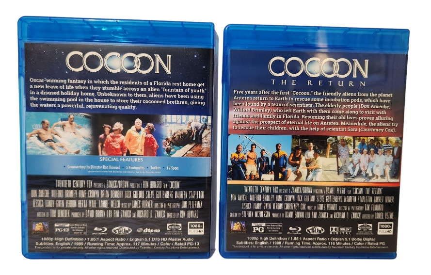 Cocoon (1985) and Cocoon The Return (1988) Blu-ray Bundle