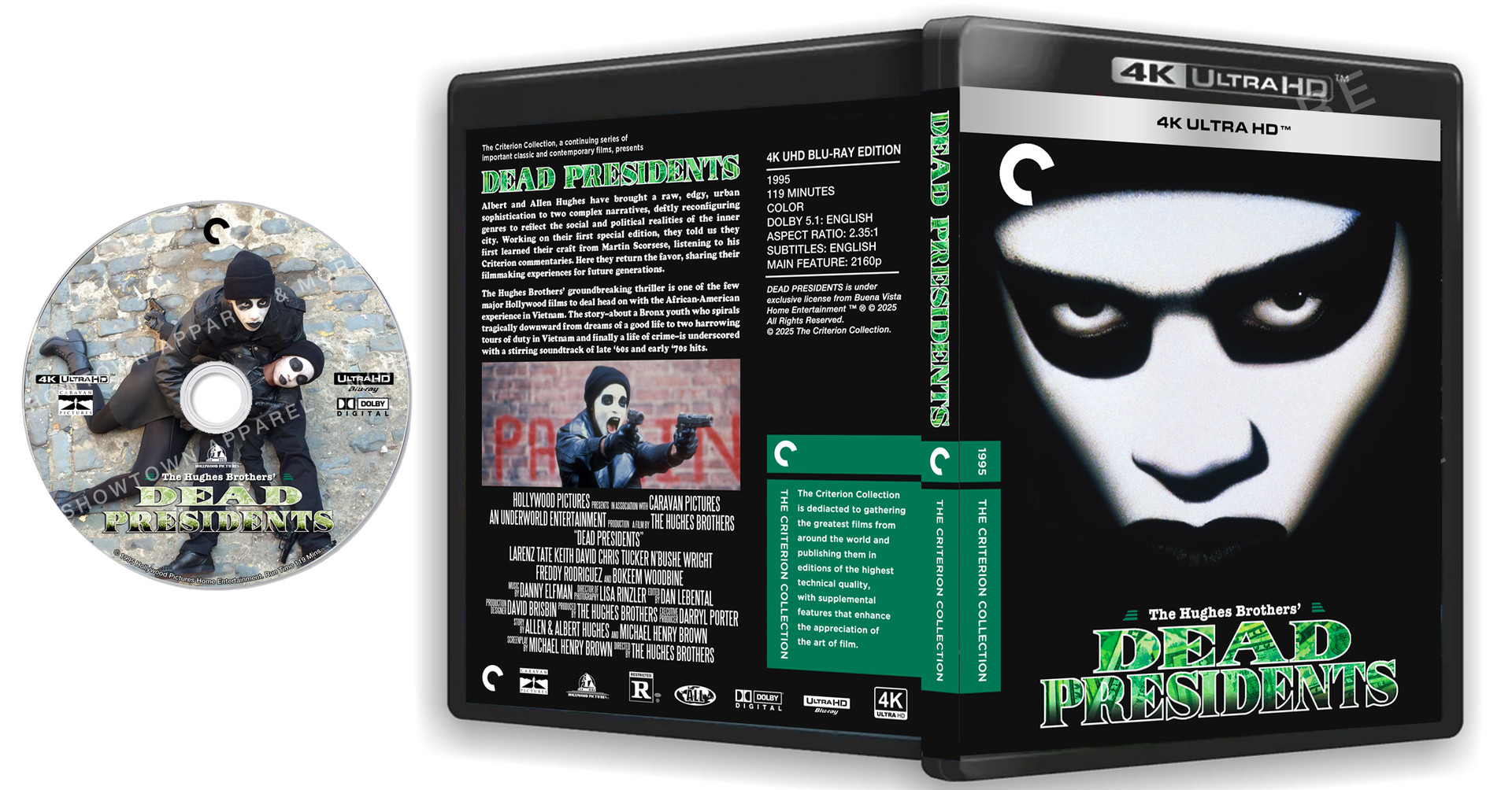 Dead Presidents (1995) 4K UHD Blu-ray "The Criterion Collection" Cover ...