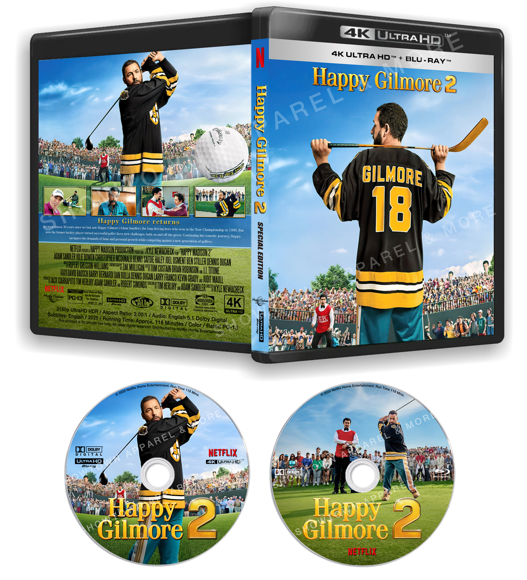 Happy Gilmore 2 (2025) 4K UHD + Blu-ray Combo