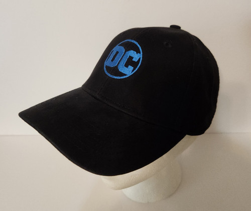 DC Comics Logo in BLUE Embroidered Baseball Hat - Cap