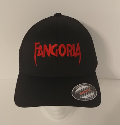 Fangoria Magazine Logo in RED - Embroidered Baseball Hat - Cap