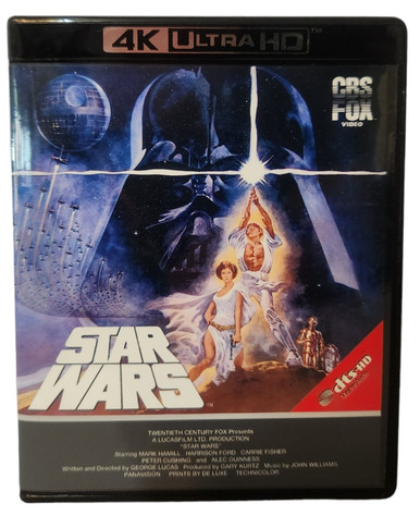 Star Wars Ep. 4 IV A New Hope 4K77 "Despecialized" Retro VHS Cover 4K ...