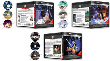 Star Wars Trilogy 4K77/80/83 4K UHD Blu-Ray Non-DNR 9 Disc Collector's ...