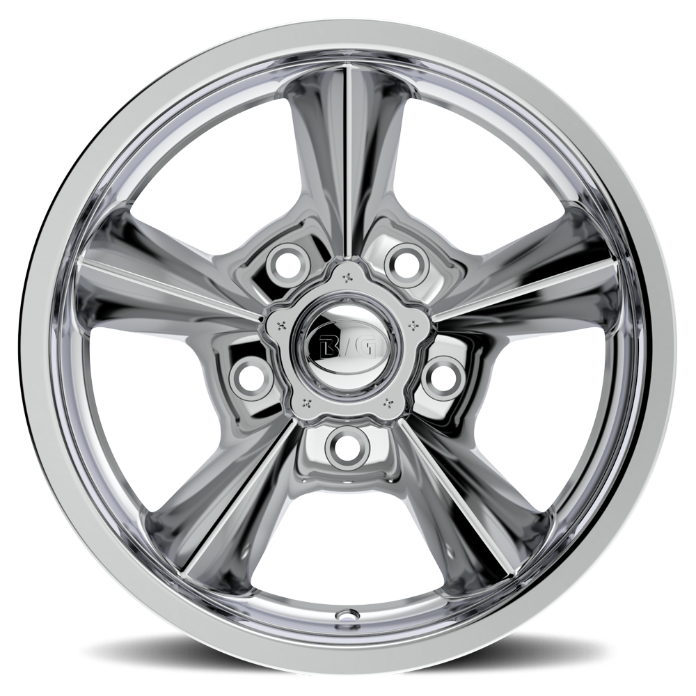 Bg Rod Works Old School Wheels Rims 18x8 5x127 Chrome 0mm | OS 880-5127 ...