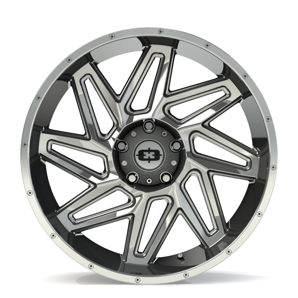 Vision Spyder 361 Wheels Rims 22x10 5x127 Chrome -19mm | 361-22073C-19