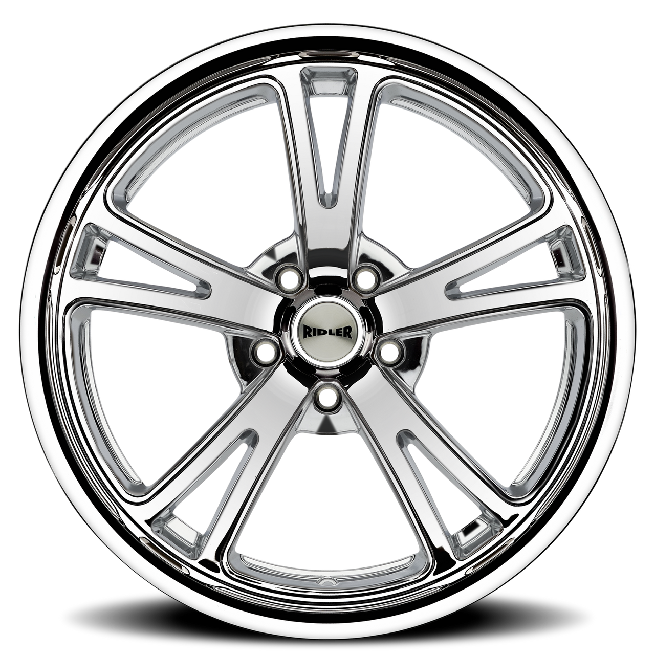 Ridler 606 Wheels Rims 17x7 5x114.3 Chrome 0mm | 606-7765C