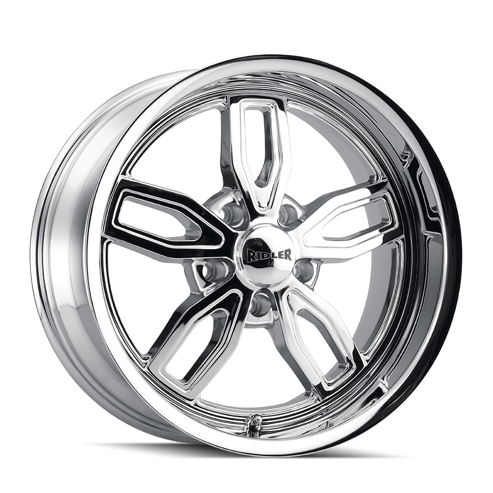 Ridler 608 Wheels Rims 18x9 5x114.3 Chrome 0mm | 608-8965C