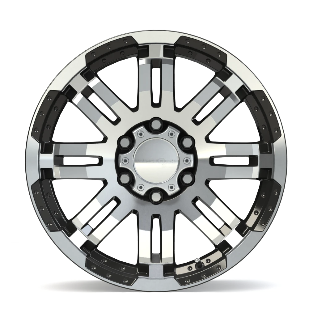 Vision Warrior 375 Wheels Rims 16x8 6x114.3 Gloss Black Machined Face ...