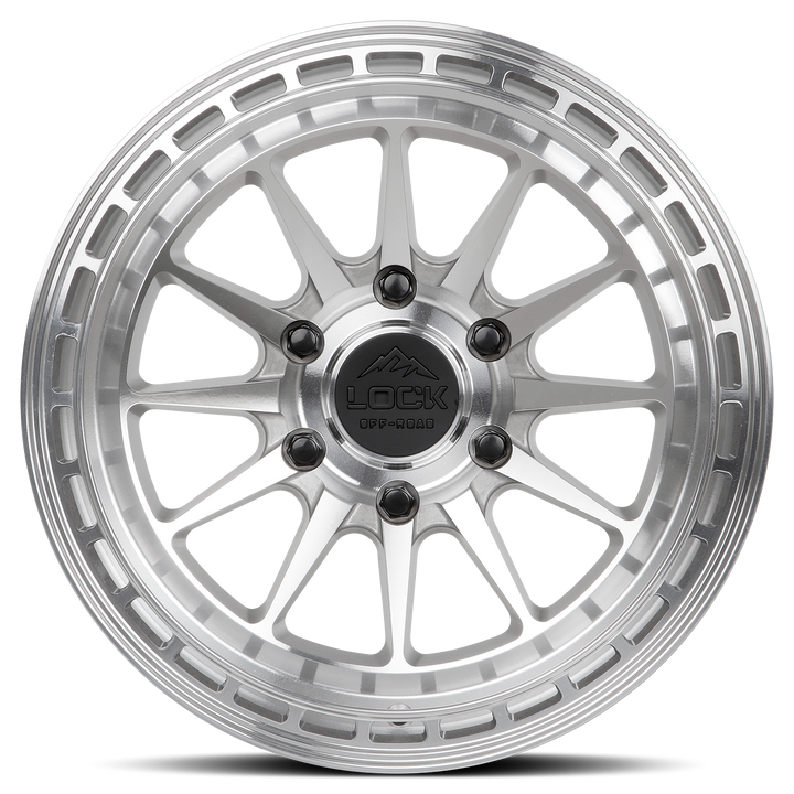 Lock Offroad Baja Wheels Rims 17x9 6x135 Machined W/ Clear Coat 0mm ...