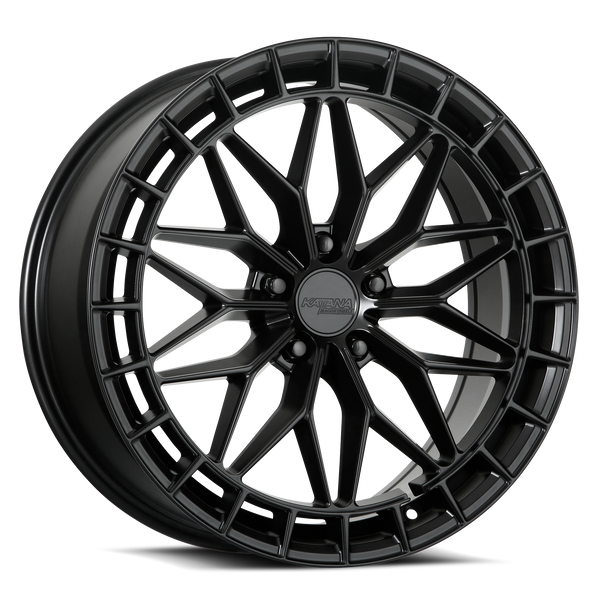 Katana Kr12 Wheels Rims 17x7.5 5x105 Matte Black 40mm | KR12-177556MB