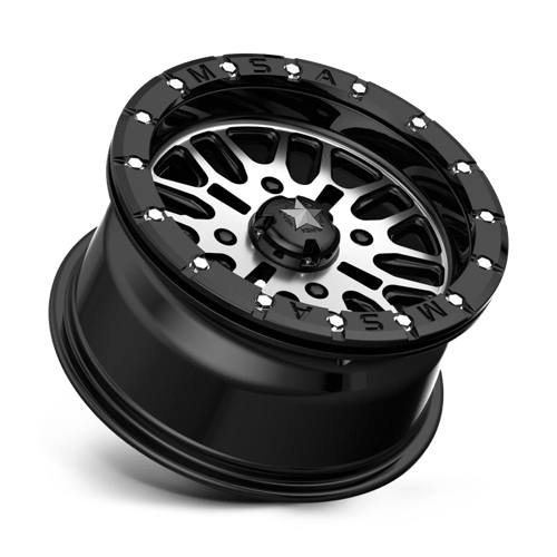 Msa Offroad M37 Brute Beadlock Atv Wheels Rims 14x7 4x156 Gloss Black ...