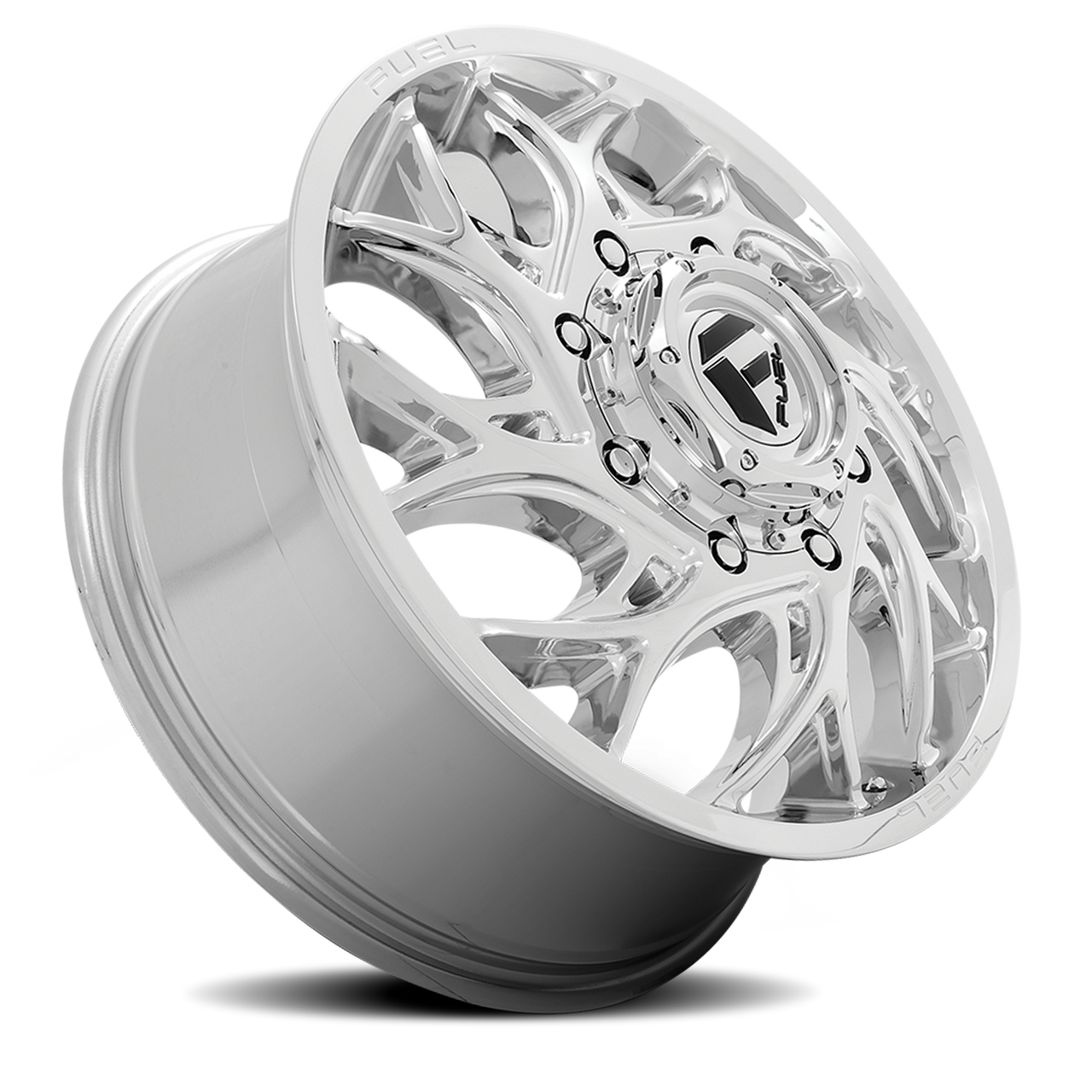 Fuel Dually D740 Runner Wheels Rims 22x8.25 8x210 Chrome 105mm