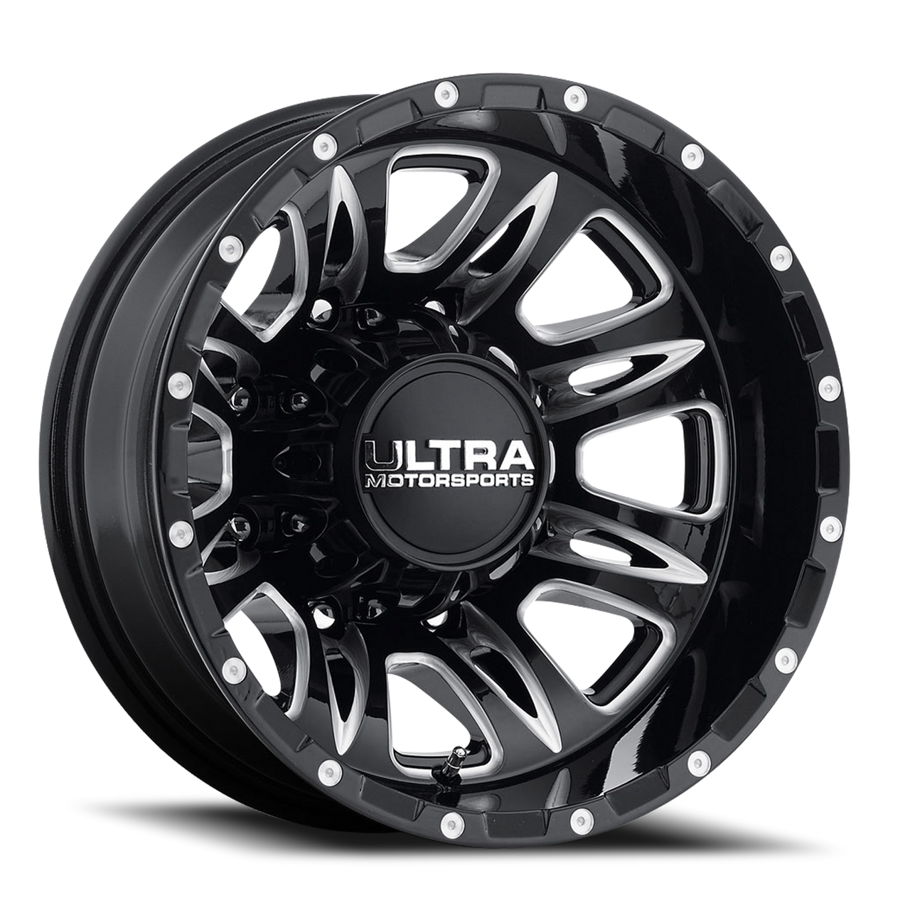Ultra Dually 049Bm Predator Dually Wheels Rims 17x6.5 8x165.1 Gloss ...