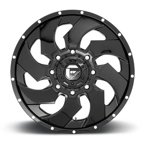 Fuel Dually D574 Cleaver Wheels Rims 20x8.25 8x165.1 Gloss Black Milled ...