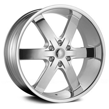 U2 55 Wheels Rims 24x10 6x139.7 Chrome 30mm | WU2W055S48O18P024F072C16
