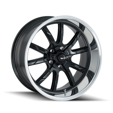 Ridler 650 Wheels Rims 20x10 5x127 Matte Black W/ Polished Lip 0mm ...