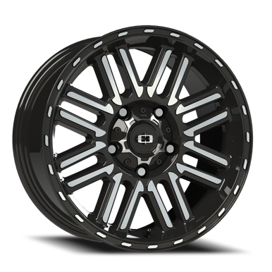 Vision Nexus 348 Wheels Rims 18x8.5 5x150 Gloss Black Machined Face ...