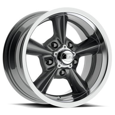 Bg Rod Works Old School Wheels Rims 17x7 5x114.3 Gunmetal W/ Machined ...