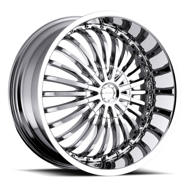 Strada S16 Spina Wheels Rims 22x8.5 5x114.3 5x127 Chrome 40mm | S16251340