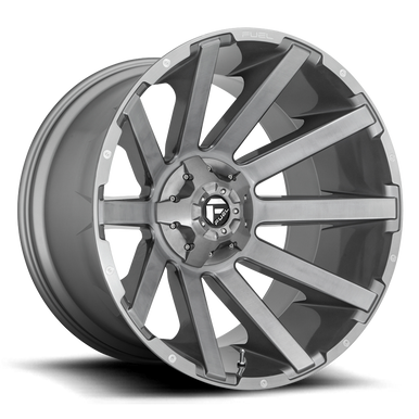 Fuel D714 Contra Platinum Wheels Rims 20x9 6x135 6x139.7 Brushed ...