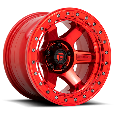 Fuel D123 Block Beadlock Wheels Rims 17x8.5 6x139.7 Candy Red With ...