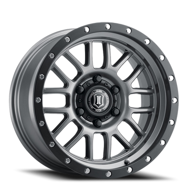 Icon Alloys Alpha Wheels Rims 17x8.5 6x139.7 Gunmetal 0mm | 1217858347GM