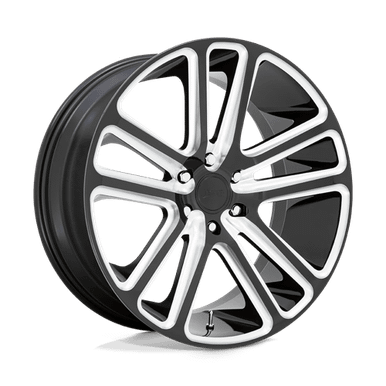 Dub S255 Flex Wheels Rims 22x9.5 6x139.7 Gloss Black Milled 25mm ...