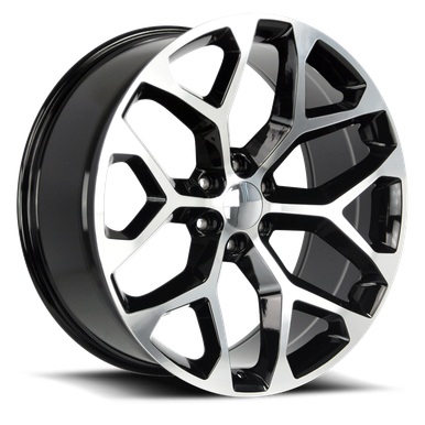 Strada Oe Replica R176 Snowflake Wheels Rims 24x10 6x139.7 Gloss Black ...