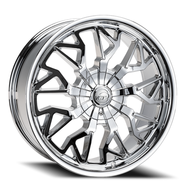 Vct Cyclone Wheels Rims 22x9 5x115 5x120 Chrome 15mm | CYC-22951520+15C