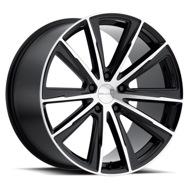 Vision Splinter 471V Wheels Rims 18x8.5 5x120 Gloss Black Machined Face ...