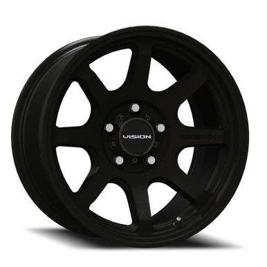 Vision Flow 351 Wheels Rims 16x8 5x127 Satin Black 0mm | 351-6873SB0