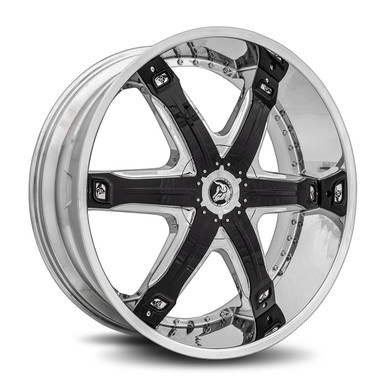 Diablo Fury Wheels Rims 24x10 Blank Custom Drilled Chrome 12mm | FUR ...