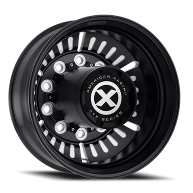 Atx Dually Ao403 Roulette Wheels Rims 24.5x8.25 10x285.75 Satin Black ...