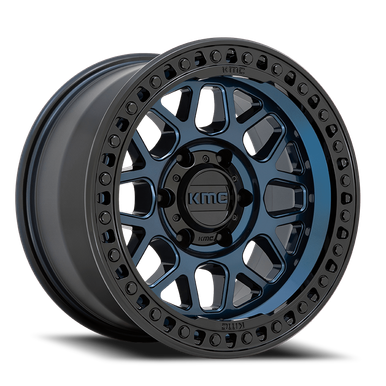 Kmc Km549 Grs Wheels Rims 18x8.5 8x165.1 Midnight Blue With Gloss Black ...