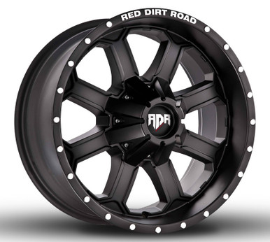 Red Dirt Road Rd01 Wheels Rims 20x9 8x170 Matte Black 12mm | RD01-2909-12M