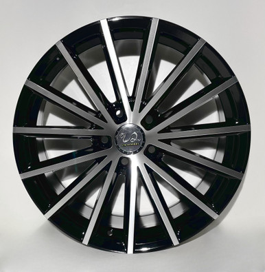 U2 58 Wheels Rims 18x8 5x120 Black Machined 38mm | U258-8866BM