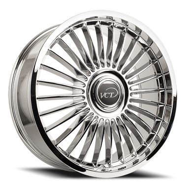 Vct Spider Wheels Rims 22x8.5 5x114.3 5x120 Chrome 38mm | SPR-228551420+38C