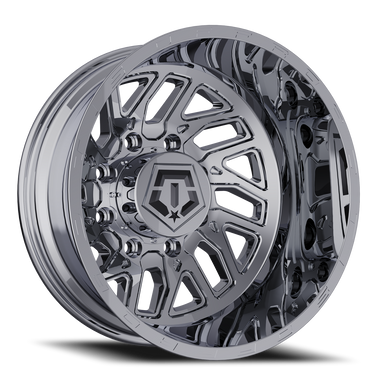 Tis Dually 544C Dually Wheels Rims 22x8.25 8x200 Chrome -198mm