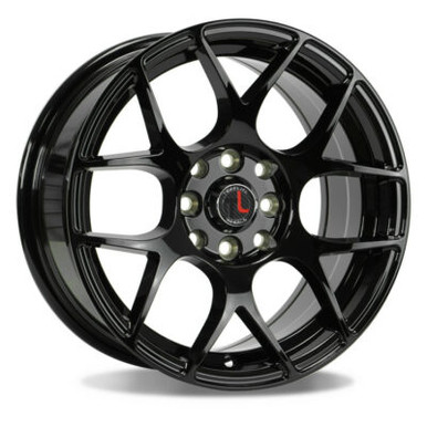 Traklite Vortex Wheels Rims 15x7 4x100 4x114.3 Gloss Black 35mm | TLVOR-900