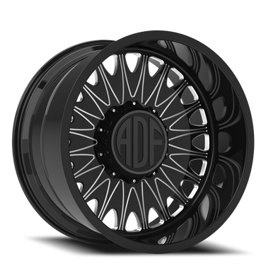 Adf Roulette Wheels Rims 24x12 8x180 Gloss Black/Machined -40mm ...