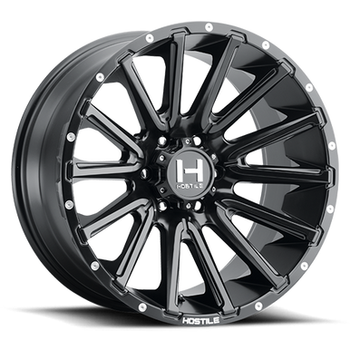 Hostile Typhoon Wheels Rims 24x12 5x127 Asphalt -44mm | H123-2412550047BB