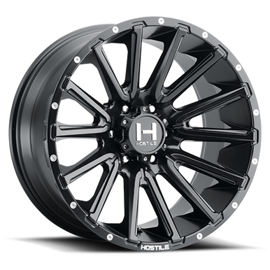 Hostile Typhoon Wheels Rims 24x12 6x135 Asphalt -44mm | H123-2412613547BB