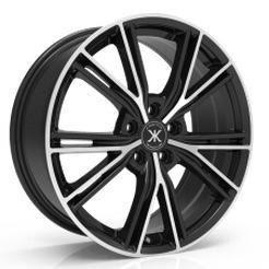 Karma Racing Kr-103 Wheels Rims 17x7.5 5x114.3 Black Machined 42mm ...