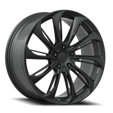 Rock Forged Ff25 Wheels Rims 20x8.5 5x112 Candy Black 38mm | FF25 ...